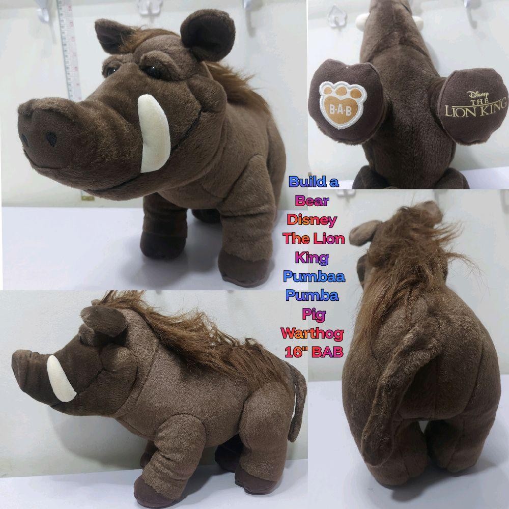 Boar Build a Bear Disney The Lion King Pumbaa Pumba Pig Warthog 16" BAB ...