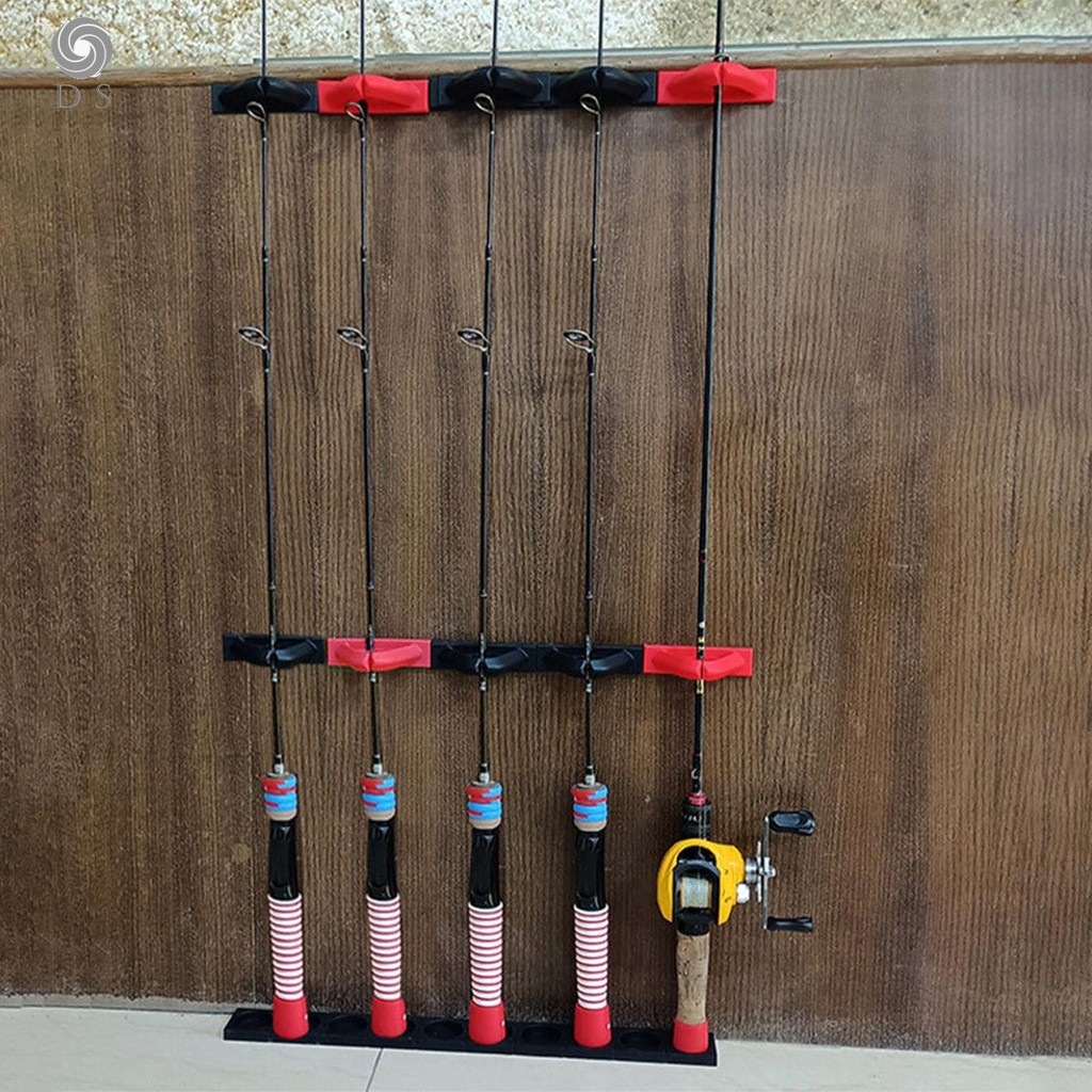 No Drill Fishing Rod Holder Set of 4 Portable Fishing Rod Display Stand ...
