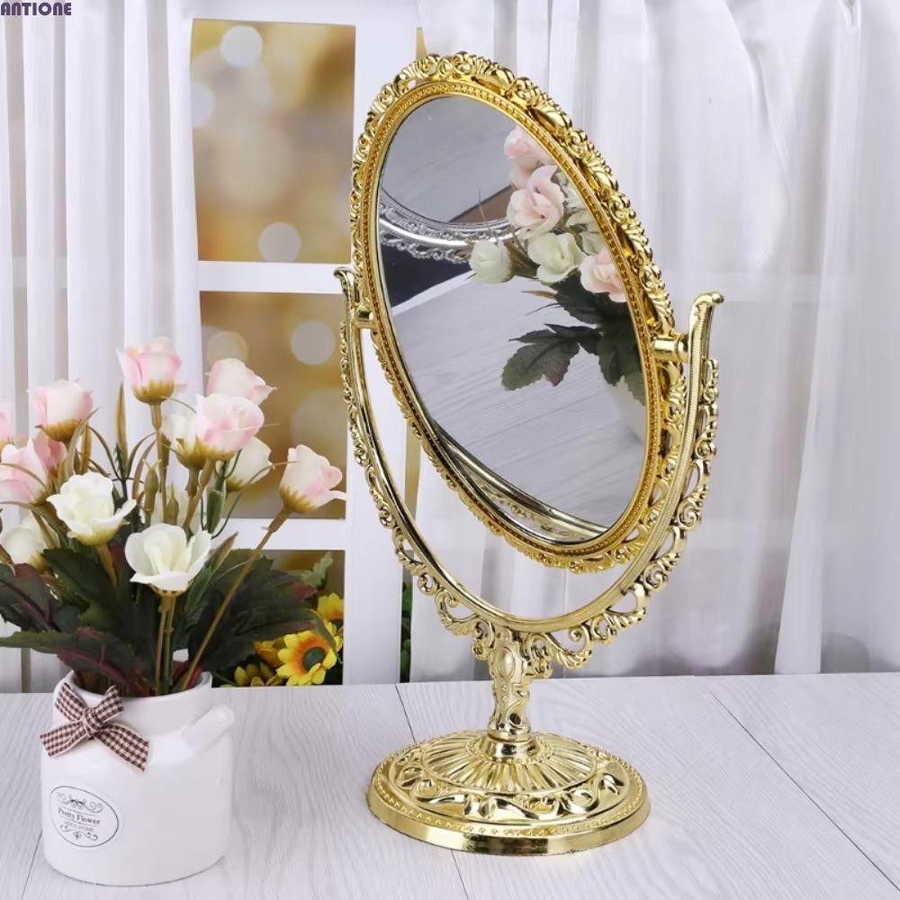 ANTIONE Rotation Makeup Mirror, With Frame 360 Degree Rotation Desktop ...