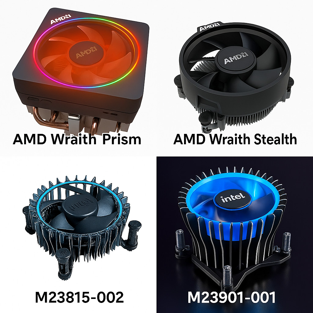 Original AMD & Intel Stock CPU Cooler Heatsink Fan | Wraith Prism ...
