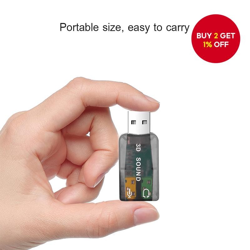 Trendy New 5.1 Sound Channel USB Independent Sound Card - External USB ...