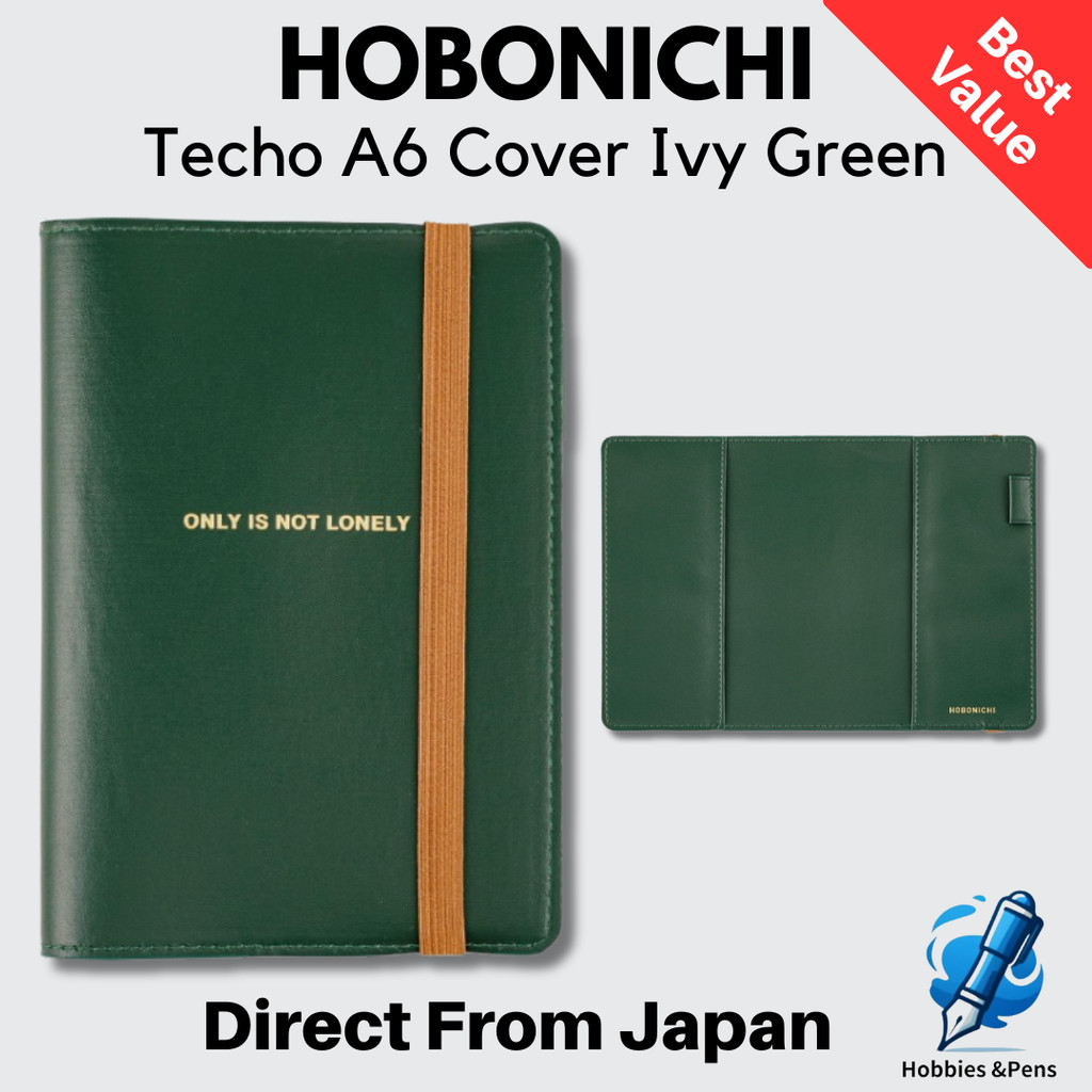 Hobonichi Techo Original A6 Notebook Cover Only Is Not Lonely Ivy Green ...
