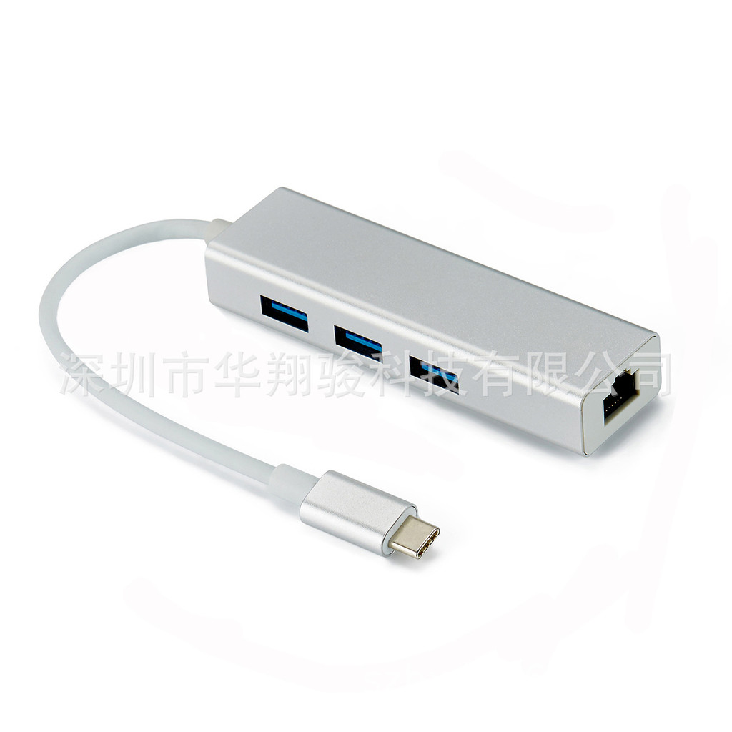 type-c3.1Gigabit Nic+USB3.0HUB Hub without Driver Type-chub Docking ...