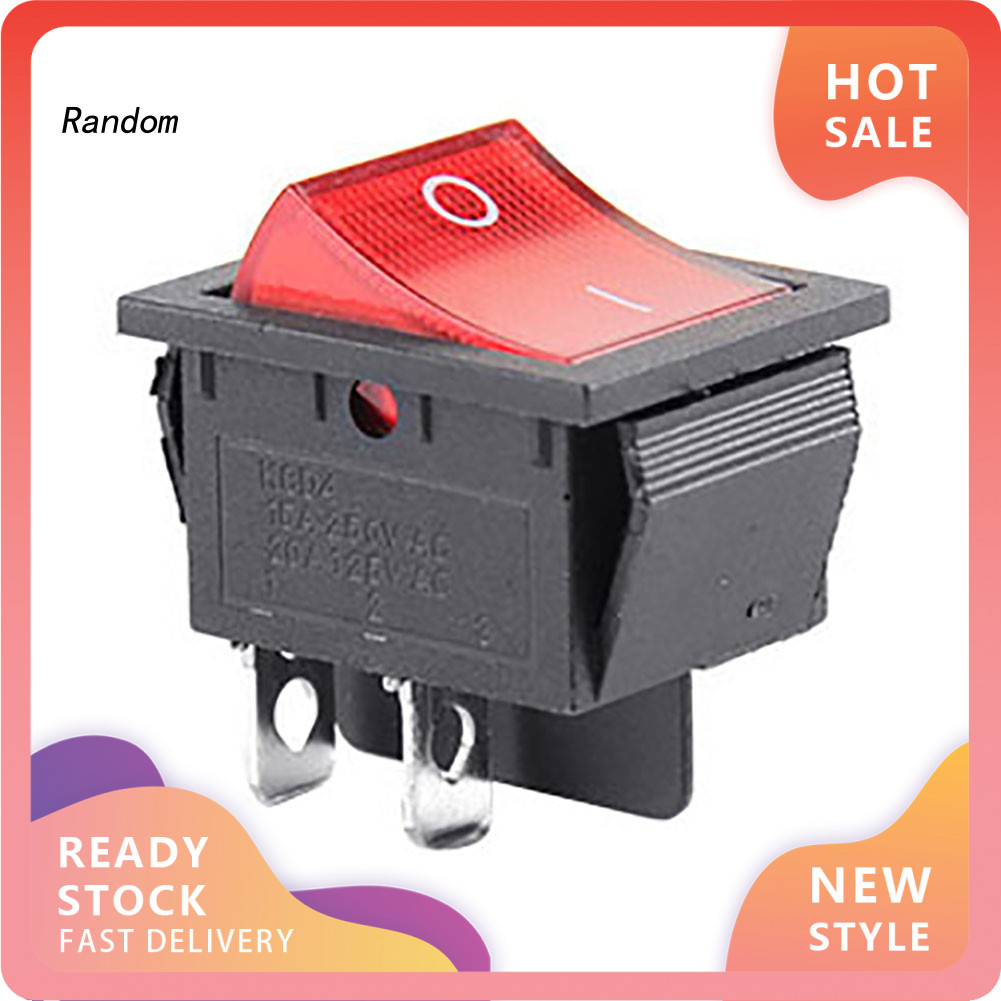 RAN DC 12V Rectangle On/Off Electric Rocker Power Switch Accessories ...