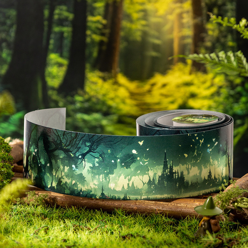 Wash Paper Tape Single Roll Tape Dancing with the Forest Series ...