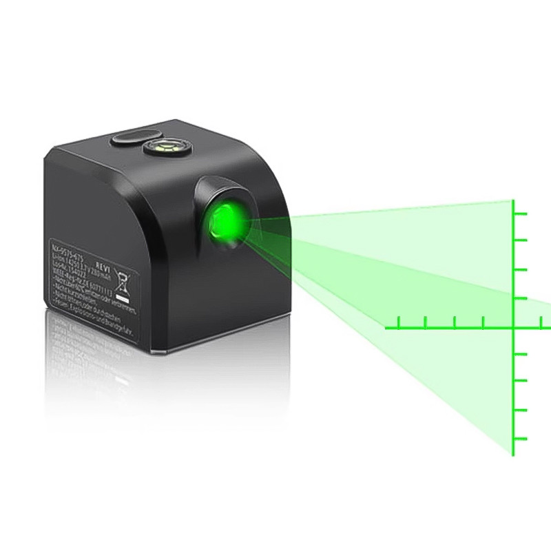 Mini Portable Cross Laser Level Green Light Laser Beam with Horizontal ...