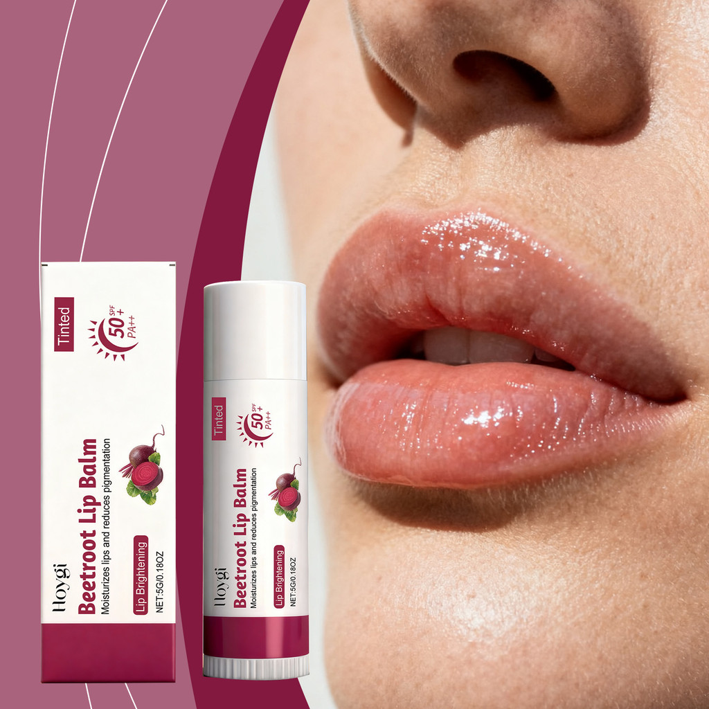Beetroot Lip Balm with SPF 50 PA+++, Moisturizes Lips and Reduces ...