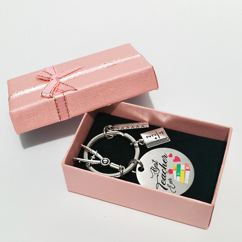 （with gift box）Thank You Teacher Keychain Teacher Appreciation Gift ...