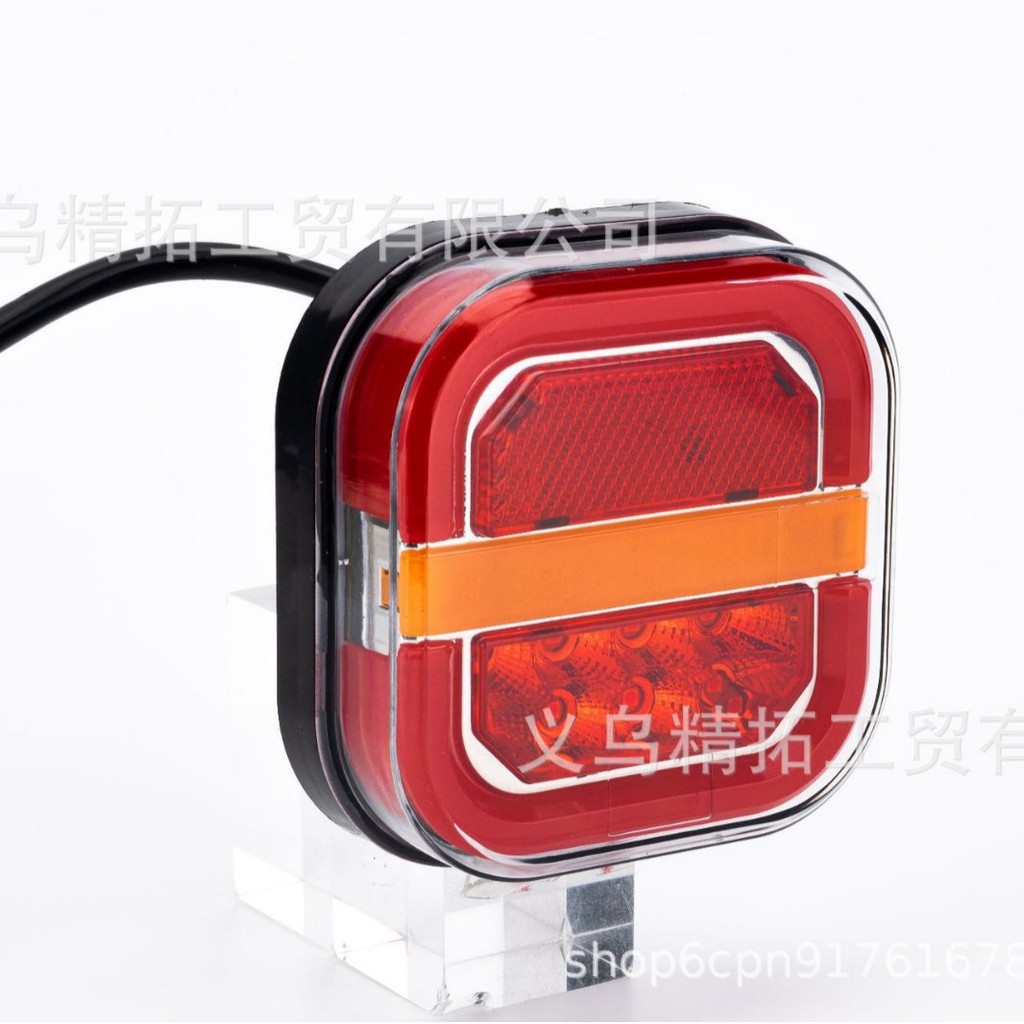 Light guide square LED Trailer Tail Light License Plate Light ...