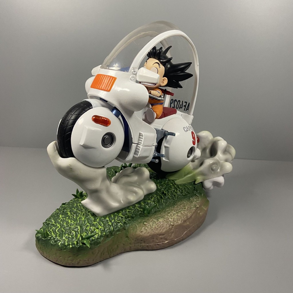 Super Saiyan GK Motorcycle Goku Sitting Model Figurine Boxed Action ...