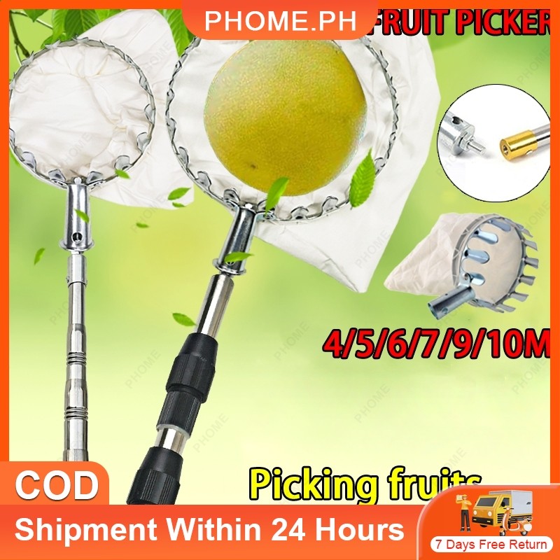 Fruit Picker panungkit ng mangga Head Basket Portable Fruits Catcher ...