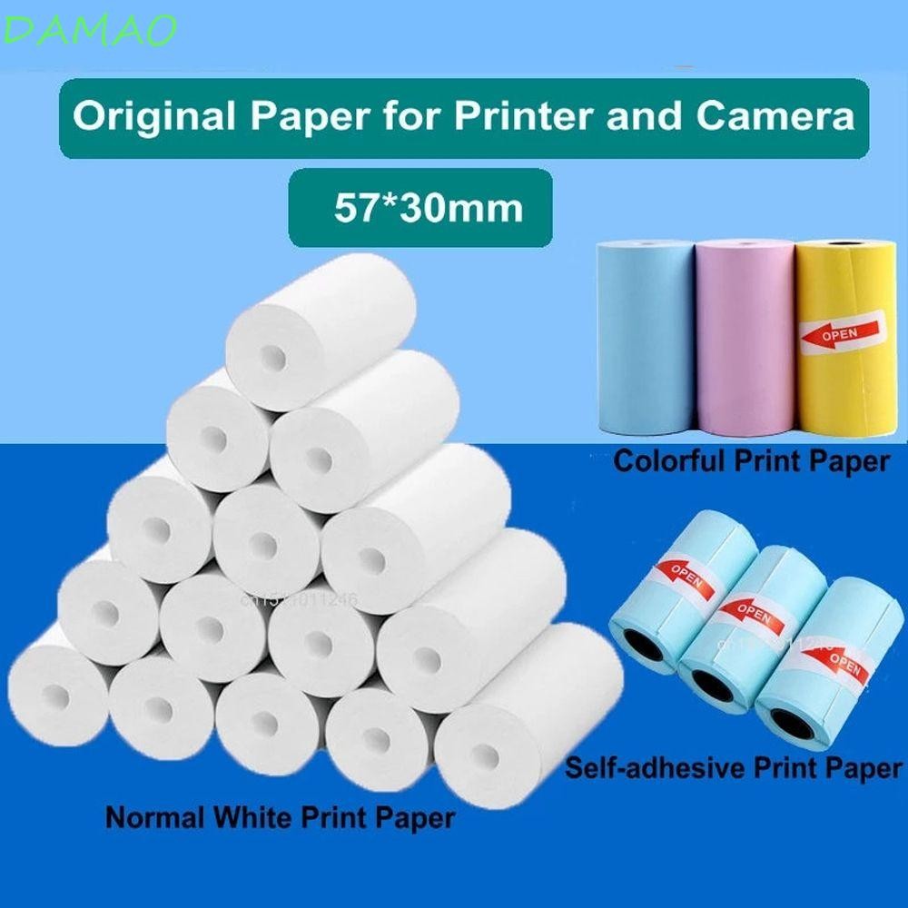 DAMAO White Thermal Paper Paperang Printer 3 Rolls Home Printer Blank ...
