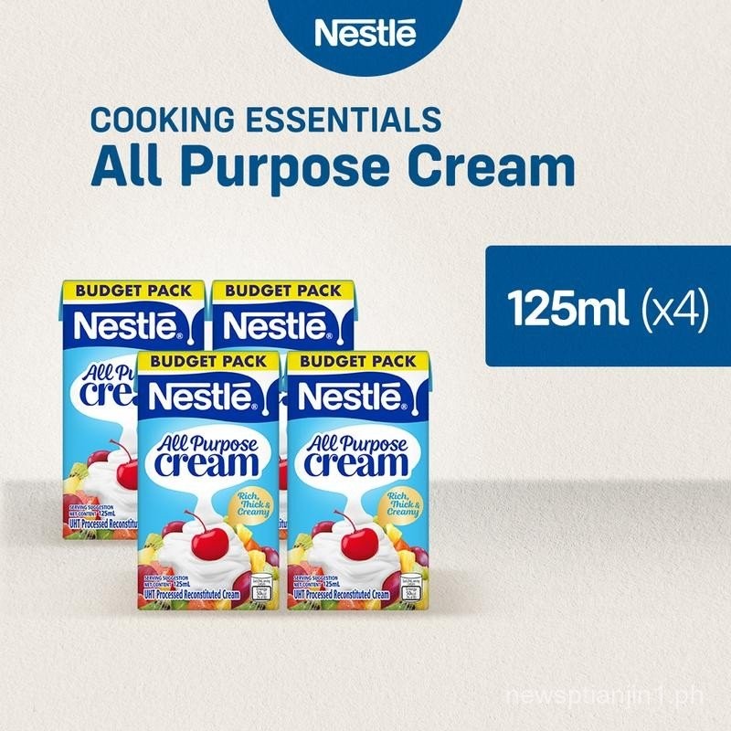 NESTLE All-Purpose Cream 125ml - Pack of 4 - Thick and Creamy with a ...