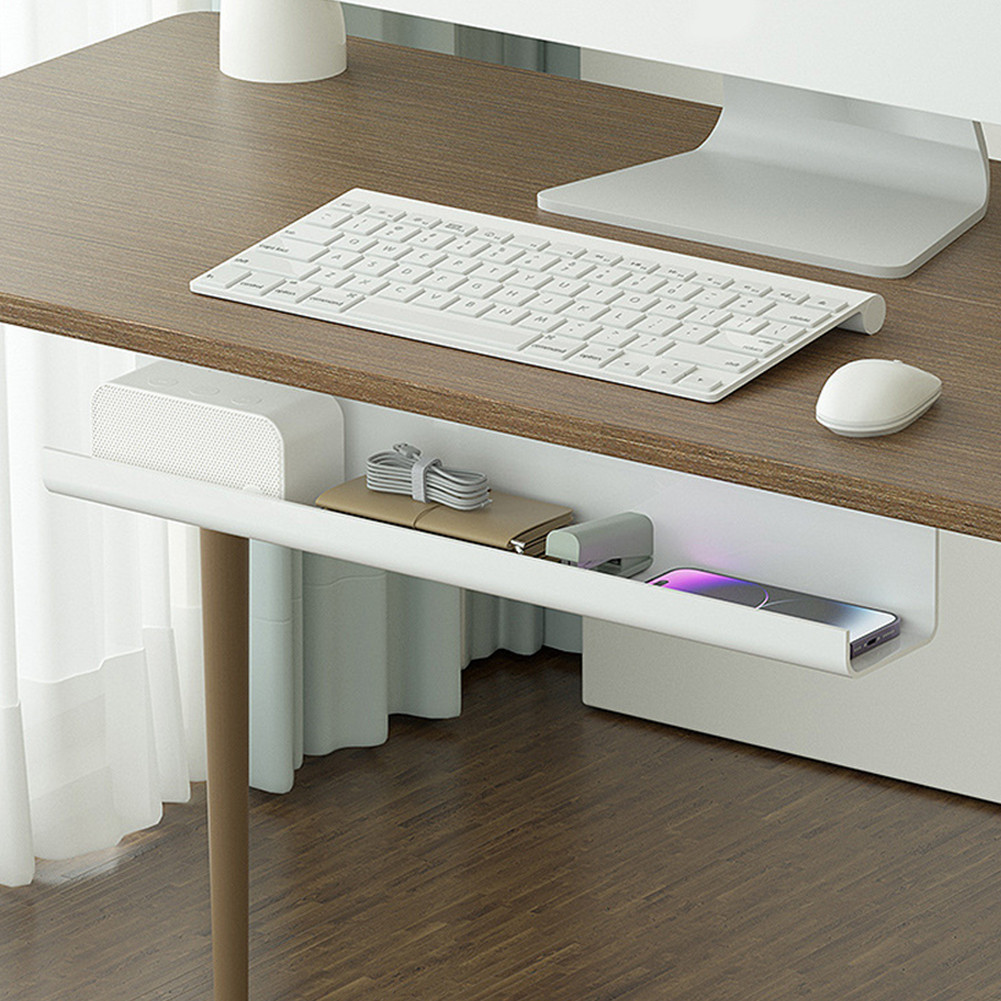 Under Desk Cable Management Tray Self Adhesive Cable Storage Rack Flame ...