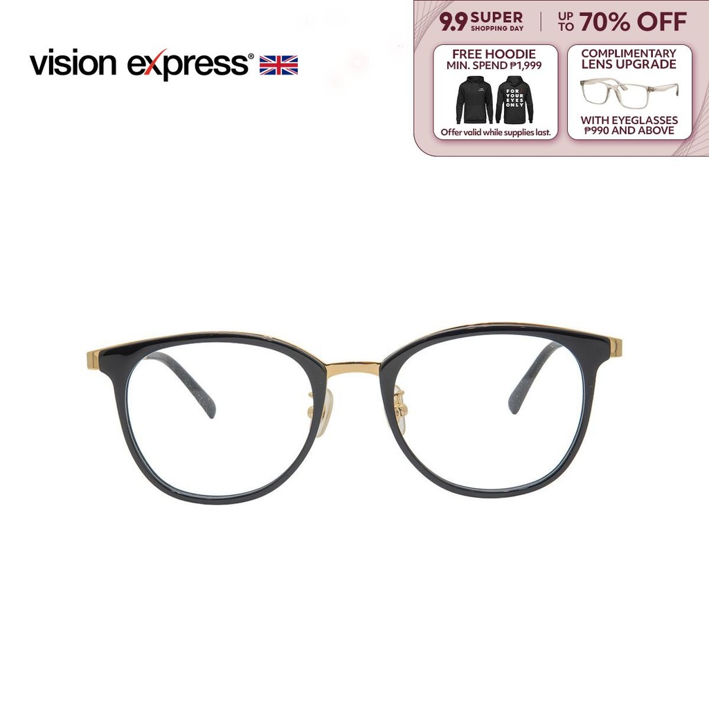 Aojo Black Plastic Round Eyeglasses AOJAVIN0025C01_51 | Shopee Philippines