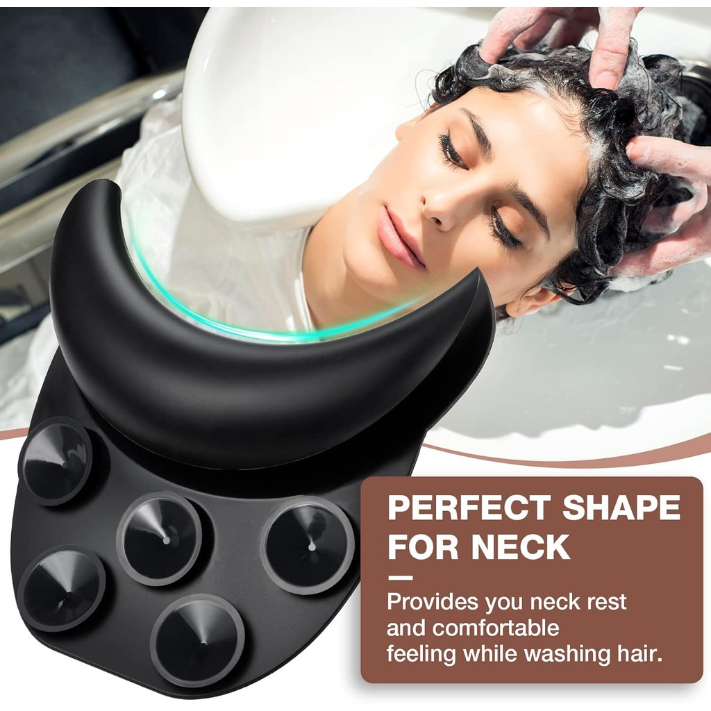 Noverlife Salon Neck Rest Cushion with Suction Cup, Non-Slip Soft ...