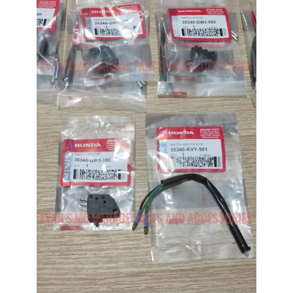 (EMJ) Honda Front Stop Switch + RR (Rear) Stop Switch Honda Click V1 ...