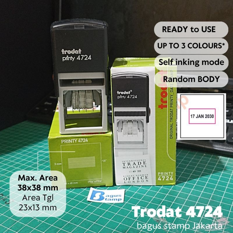 Trodat Printy Dater Automatic Stamp 4724 4726 4727 4729 43132 4750 ...