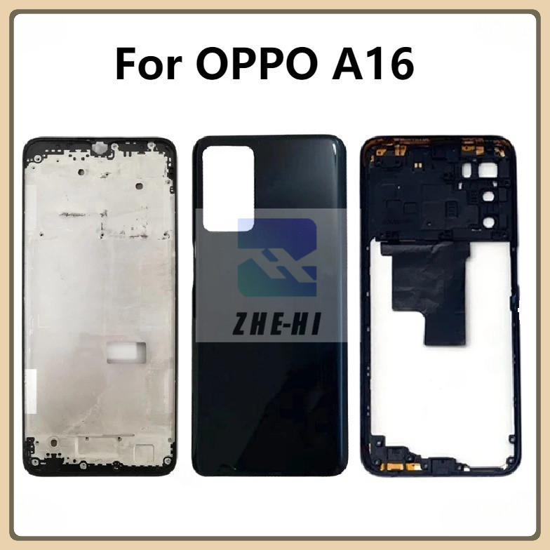 For OPPO A16 CPH2269 Middle frame +LCD Front frame Replacement | Shopee ...