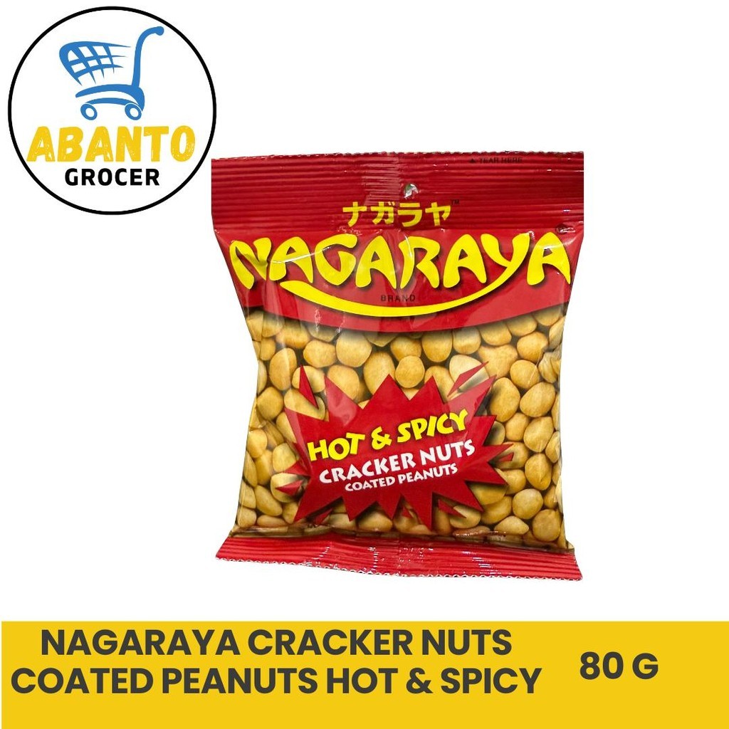 Nagaraya Cracker Nuts Coated Peanuts HOT & SPICY 80 g | Shopee Philippines