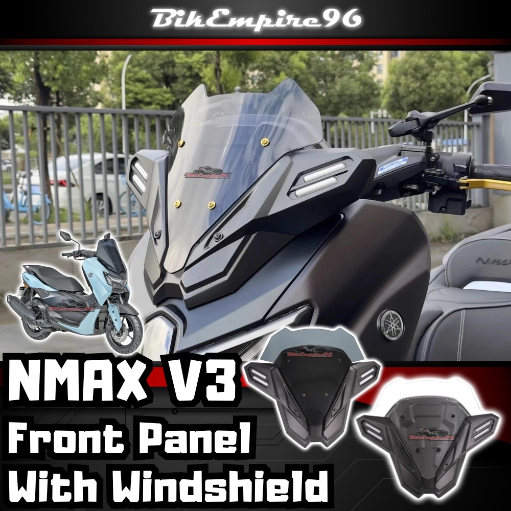 NMAX V3 2025 Windshield with Front Panel Cover Set Sport Design With ...