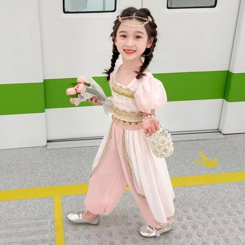 Girls' Ethnic Performance New Hanfu Super Fairy Princess Set Children's ...