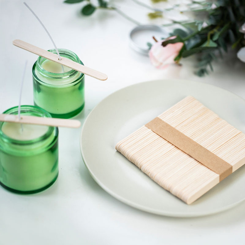 [GOOD] 50PCS Wooden Candle Wick Holders Candles Bars Holders for Candle ...