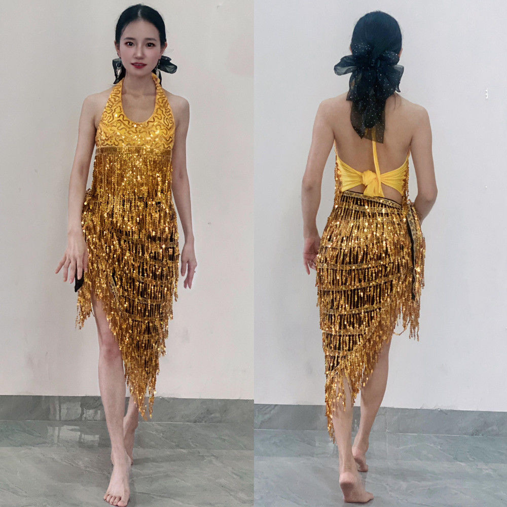 Belly Dance Performance Costume Sequin Dance Costume Jazz Dance Costume ...