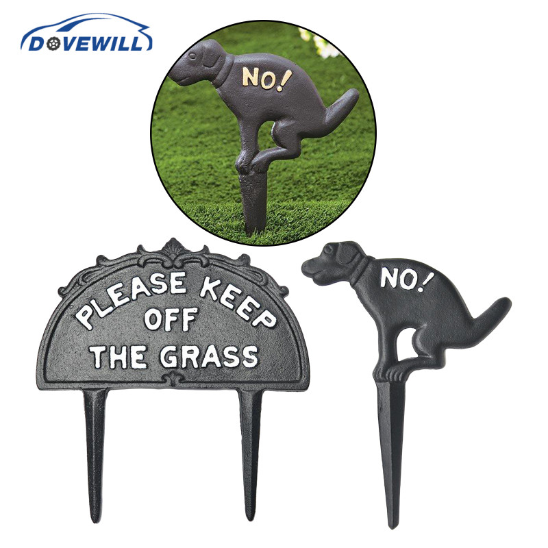 [Dovewill] No Poop Dog Signs Stop Dogs from Pooping On Your Lawn Sign ...