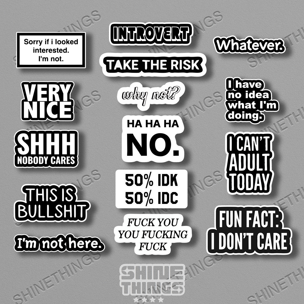 Aesthetic Case Stickers hp || Aesthetic Word Sticker Pack | Shopee ...