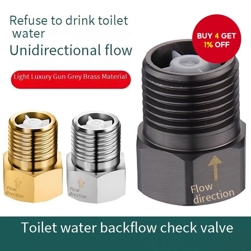 One-Way Check Valve with Internal and External Threads - Toilet ...
