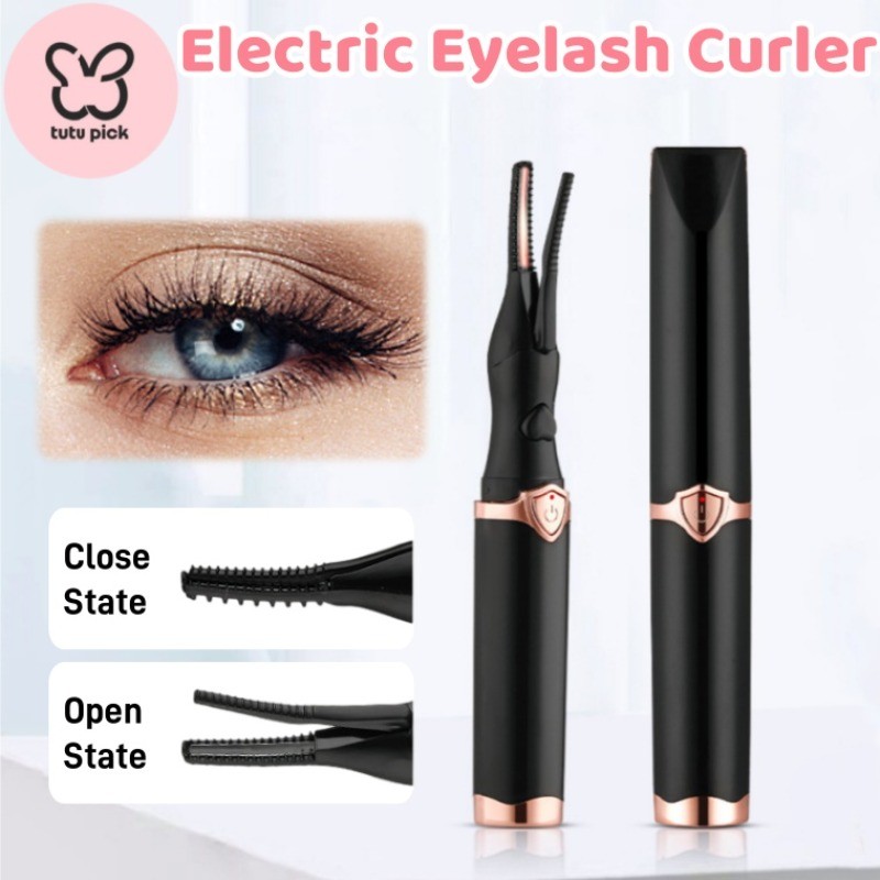 Electric Eyelash Curler Rechargeable Long-Lasting Eyelash Curler ...