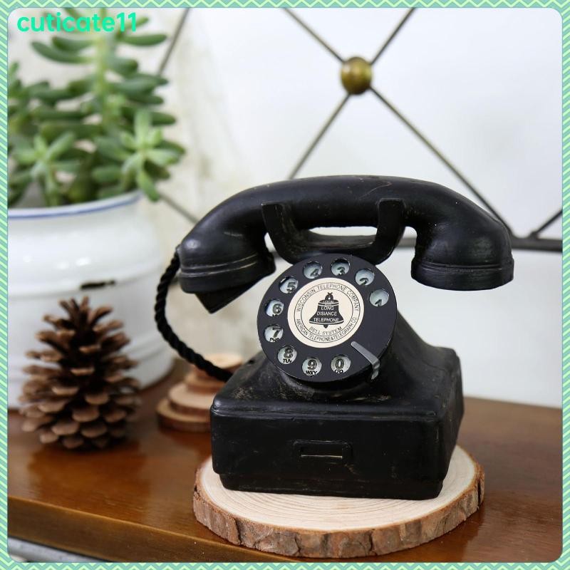 Old Fashioned Landline Telephone Model Decorative Corded Phone Vintage ...
