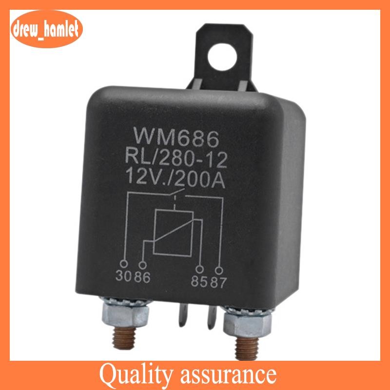 Battery Isolator Relay 12V 4-Pin WM686 Relay Car ON/OFF Switch Normally ...