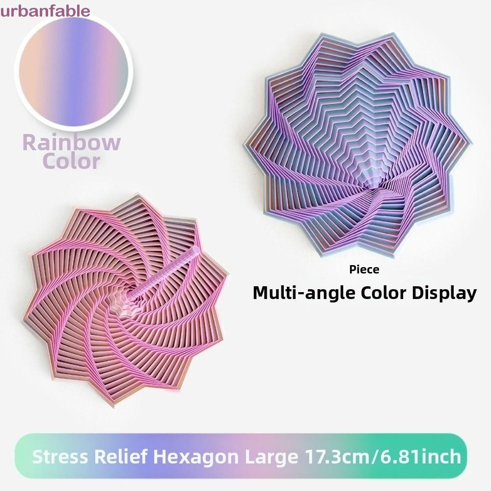 URBANFABLE Fractal Fidget Star Model, 3D Printing Visual Illusion ...