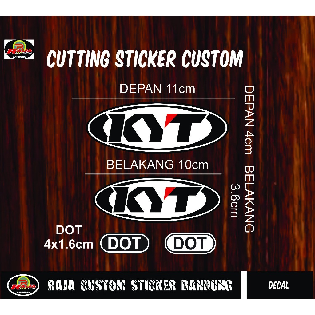 KYT Helmet Print Cut Stickers KYT Helmet Cutting/ 1 Package | Shopee ...