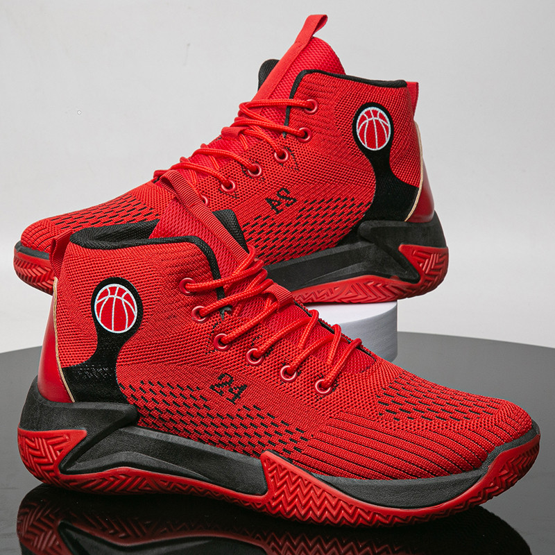 COD Basketball Shoes For men Korean Fashion Hight-top Sneakers Rubber ...