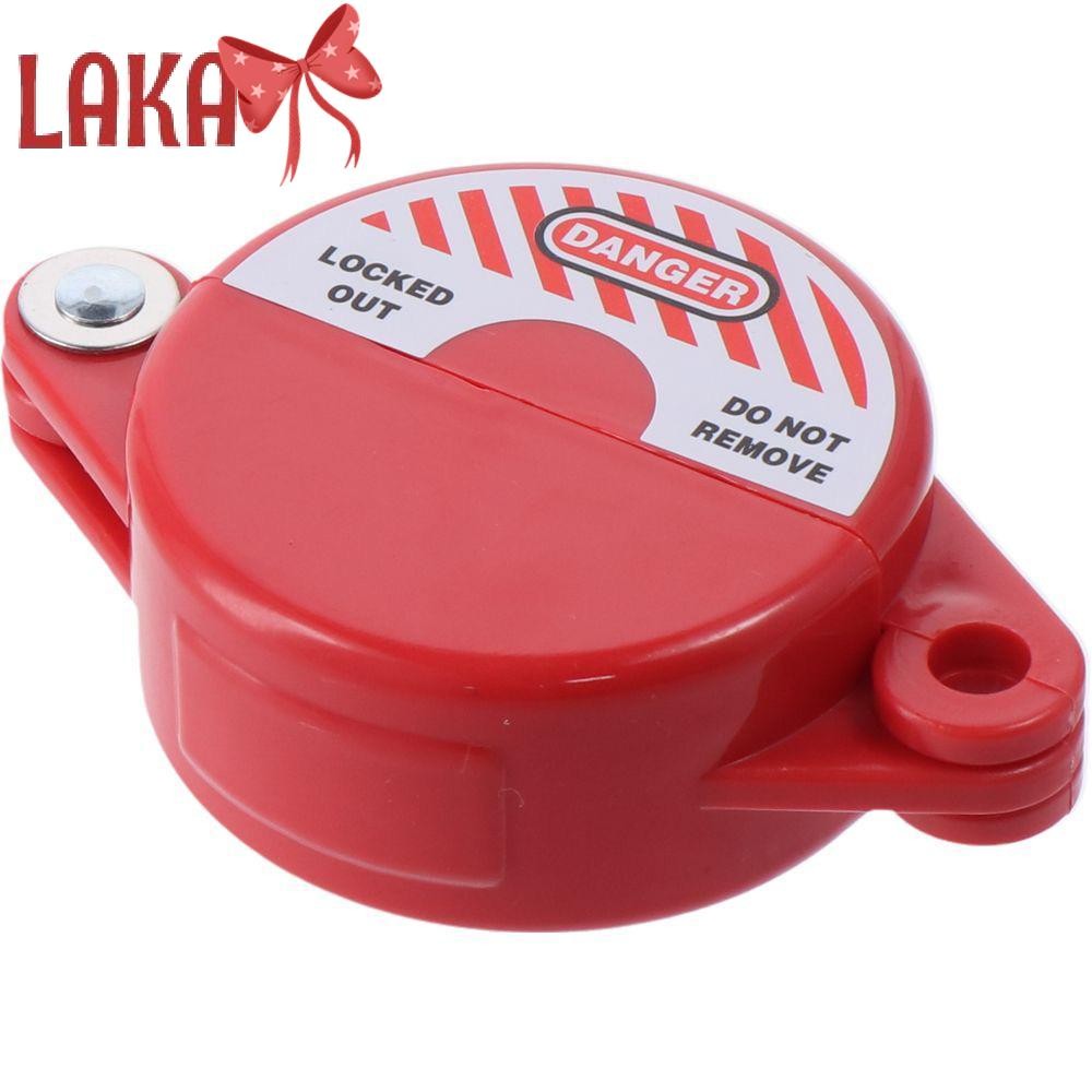 LAKA Gate Valve Lockout and Safety Padlock, Plastic Red Red Secure Lock ...