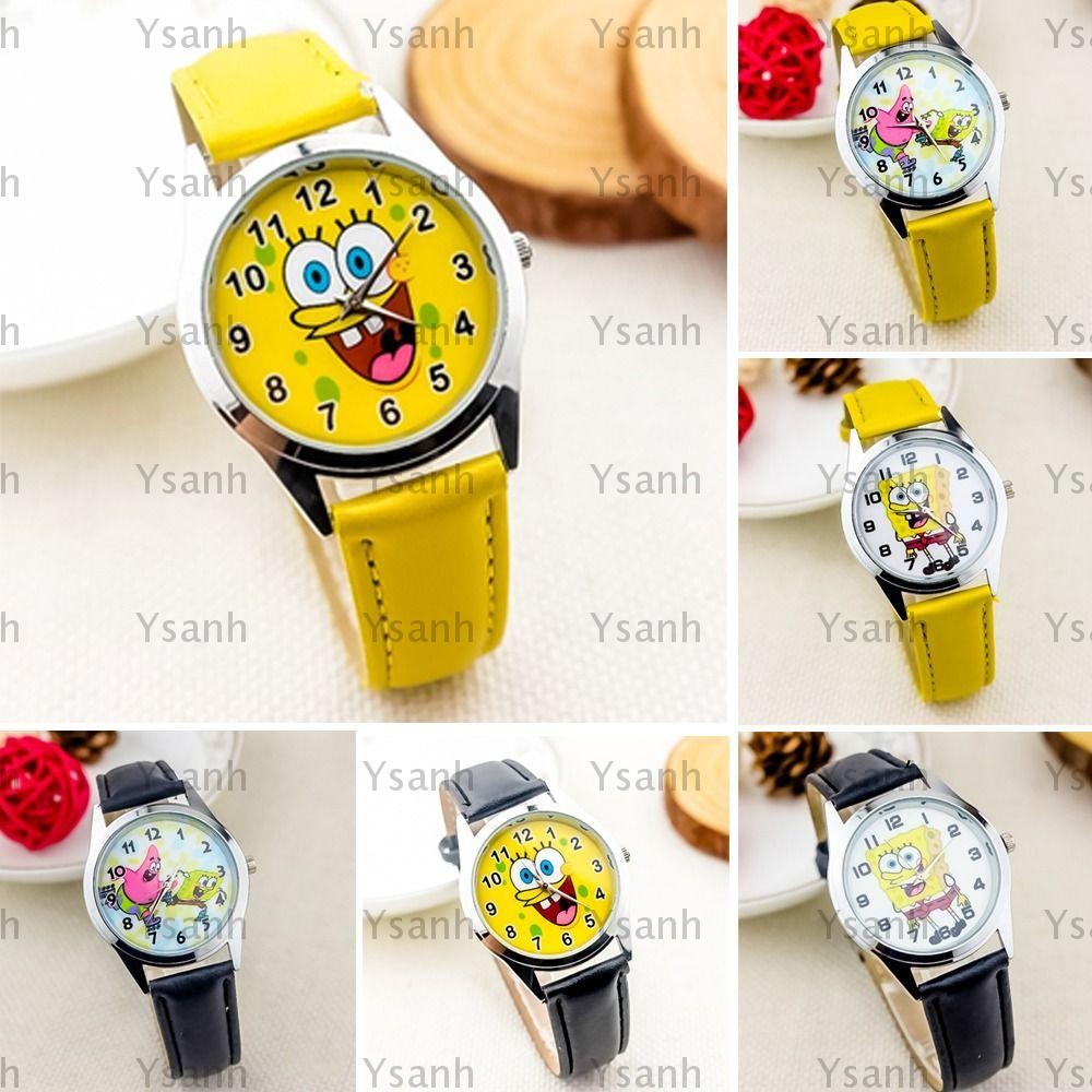 YSANH SpongeBob Watches, Cartoon Digital Pointer Children's Quartz ...
