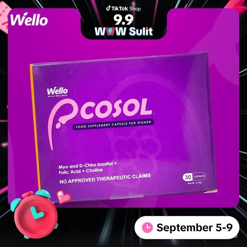 Wello PCOSol Inositol Choline Folic Acid Health Supplement for Women ...