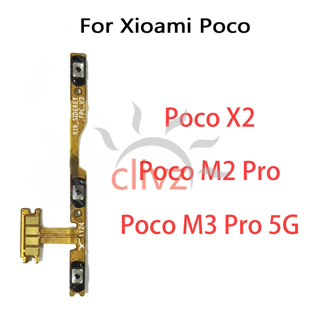 New Power volume Flex Cable For Xioami Poco X2 M2 Pro M3 Pro 5G ...