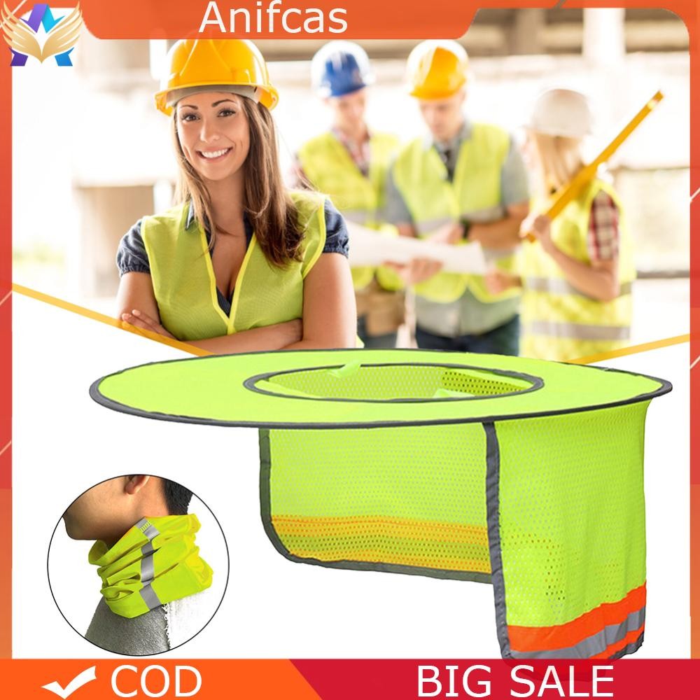 Summer Hard Hat Neck Shield Reflective Helmet Neck Shield Sun Visor ...