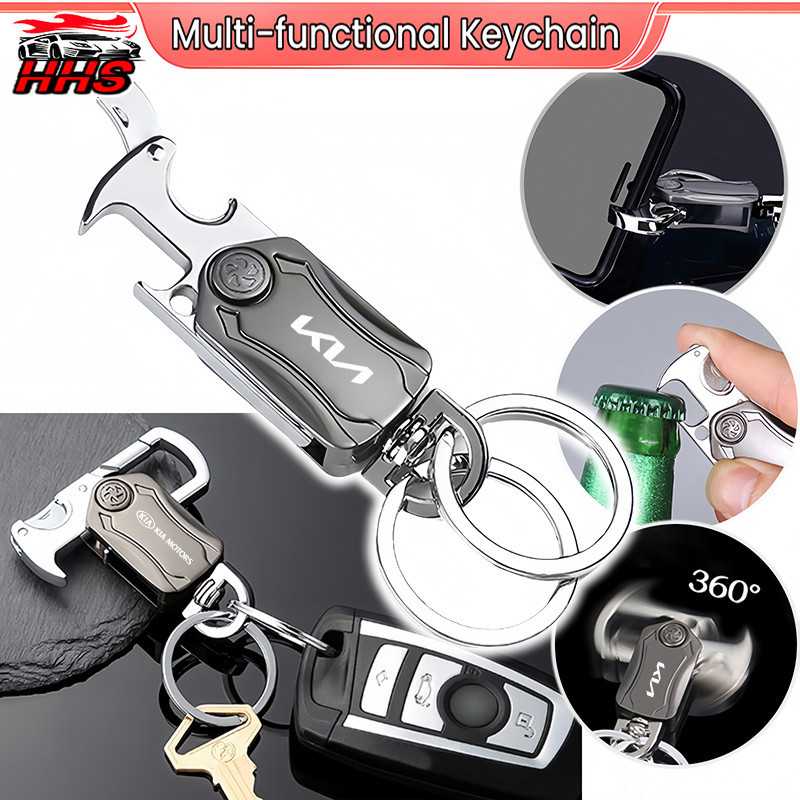 KIA Fidget Cube Gyro Keychain Multi-functional Upgrade 4 in 1 360 ...