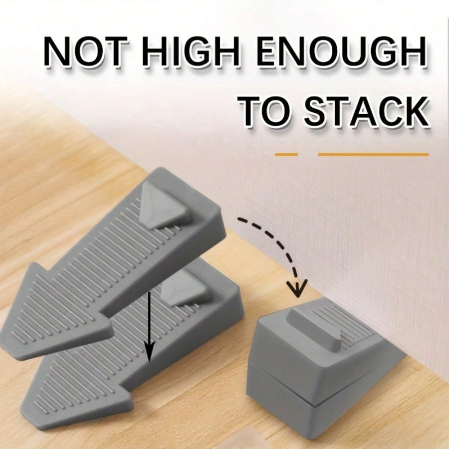 Door Stoppers Stackable Adjustable Wedge Stabilizers Prevents Drafts ...