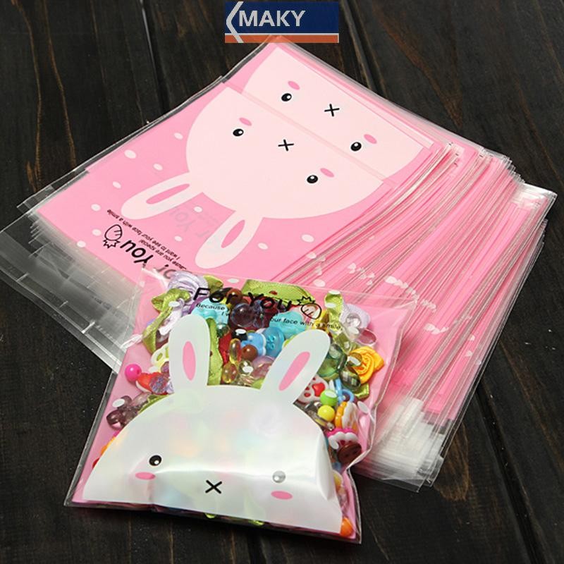 NTPH Rabbit Pattern Self Adhesive Cookie Candy Package Gift Bags ...