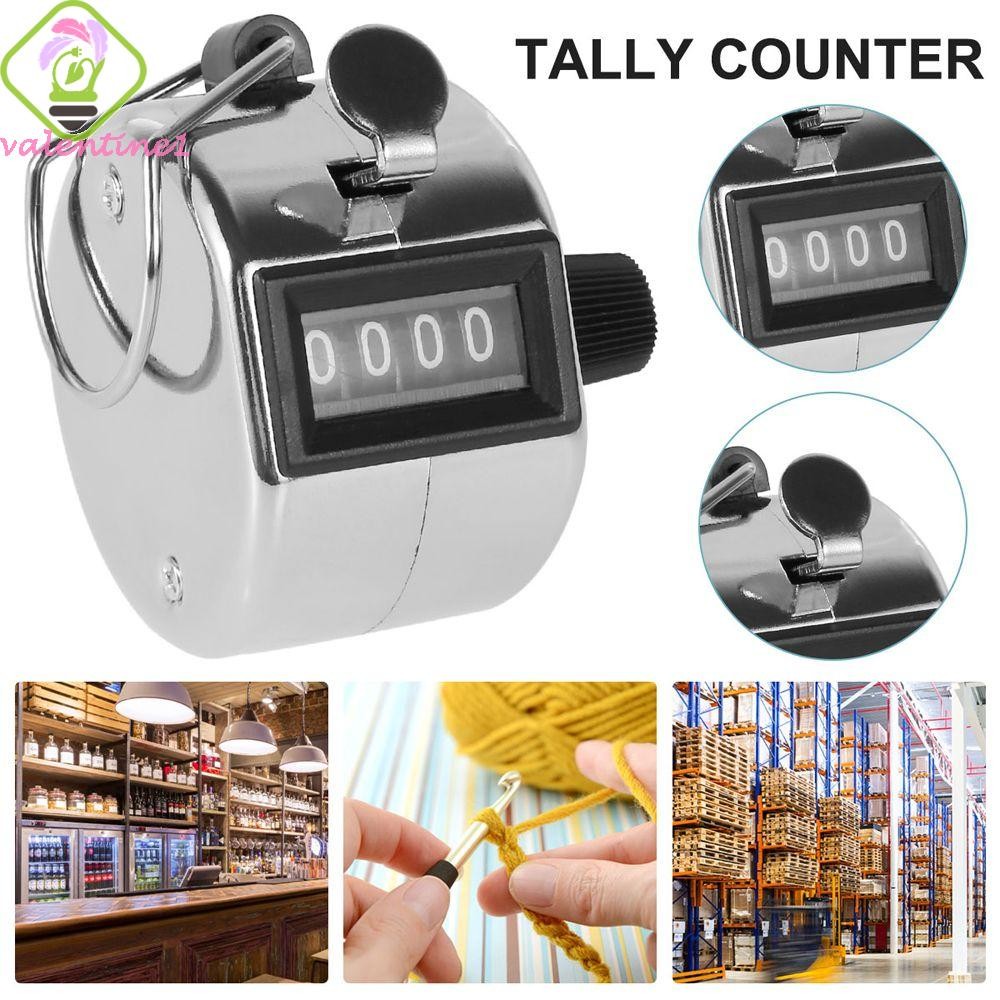 AVALENTINE Hand Tally Counter Timer Golf 4 Digit Number 9999 Metal ...