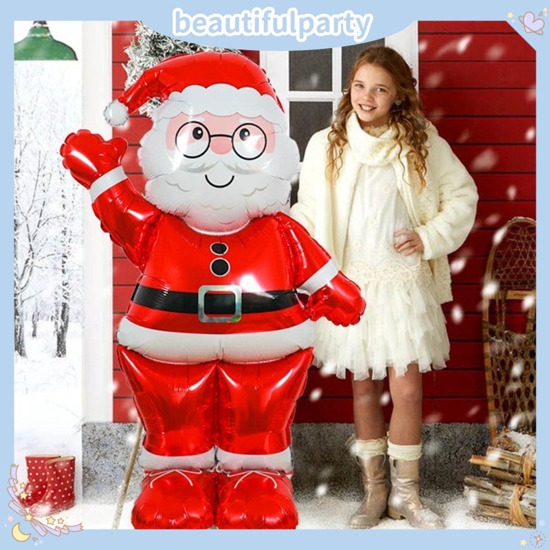 New Standing Santa Claus Snowman Christmas Tree Balloon Christmas 2026 ...