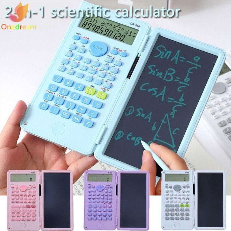 2-in-1 Scientific Calculator with LCD Notepad - 12 Digits Math Tool for Students | Shopee ...