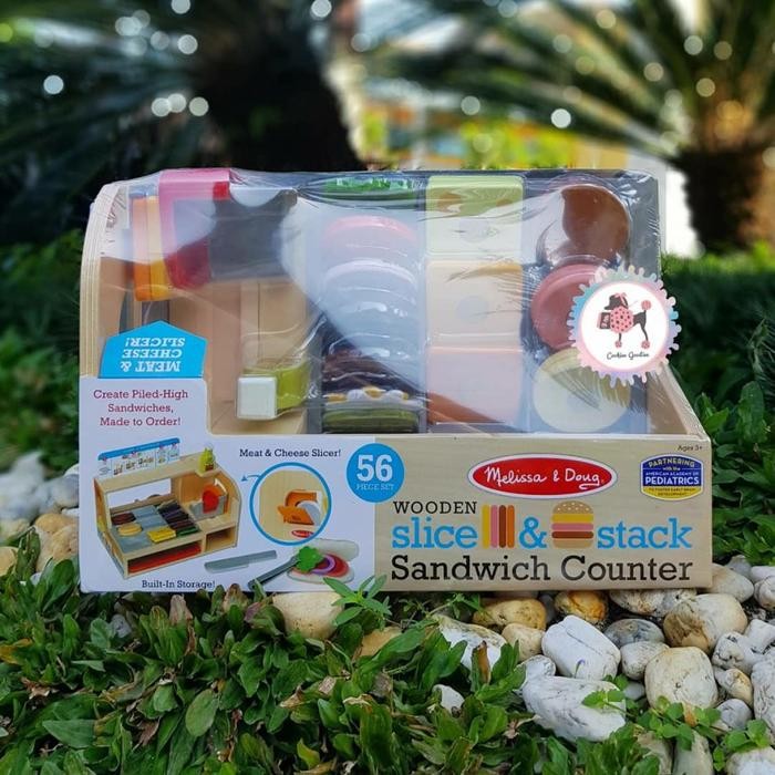 Melissa & Doug Slice & Stack Sandwich Counter Playset | Shopee Philippines