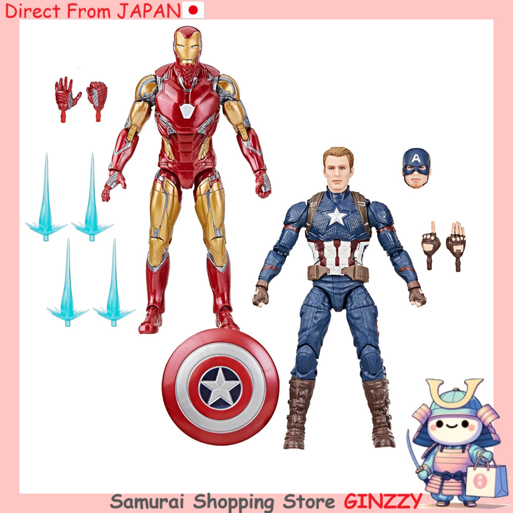 Hasbro Marvel Legends Captain America / Iron Man Japan Anime Figure ...